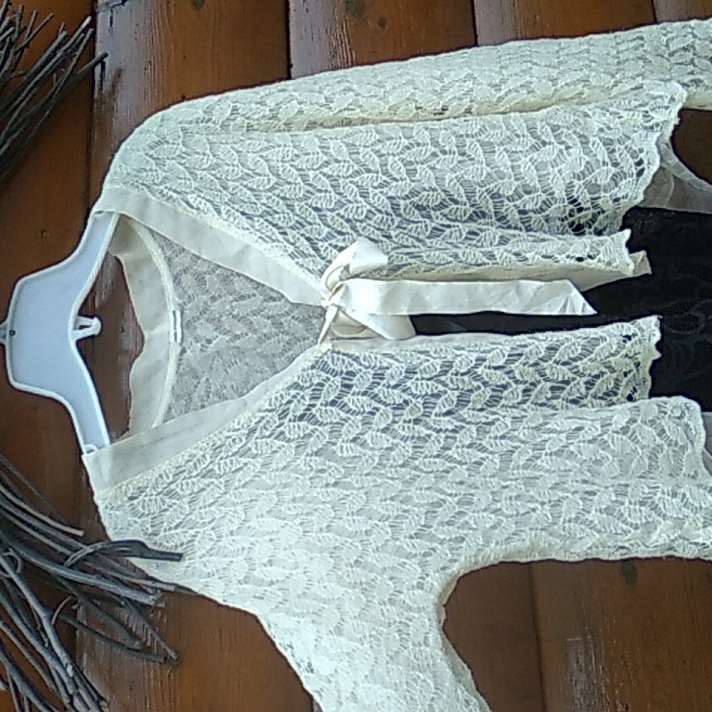 Vintage Sheer Boudoir Cropped Robe England Beautiful - Gem